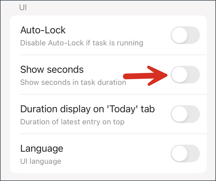 Show seconds – Wonderapps