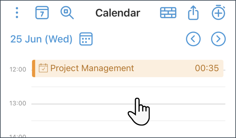 How to create task entry on Calendar tab? – Wonderapps