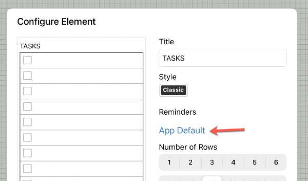 Reminder for Tasks element – Wonderapps